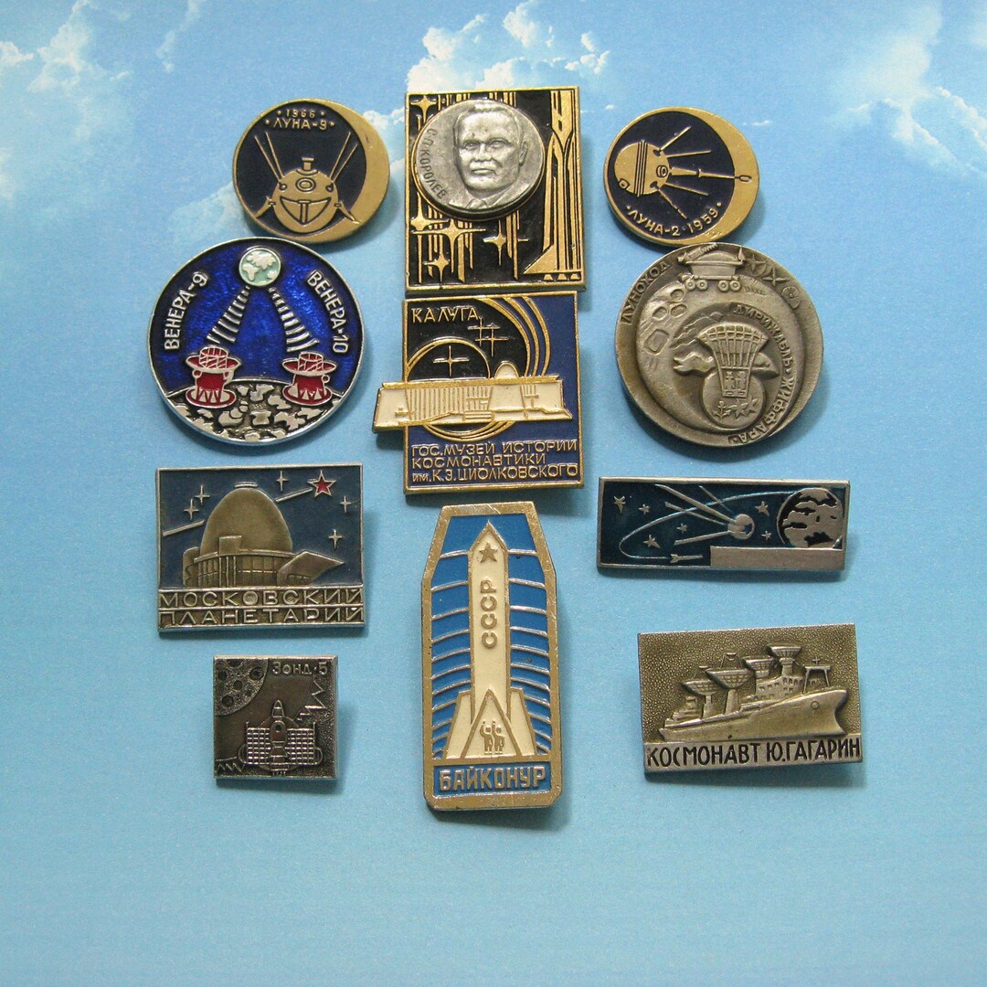 Vintage Space Pins Cosmos Exploration Space Badge Space - Etsy