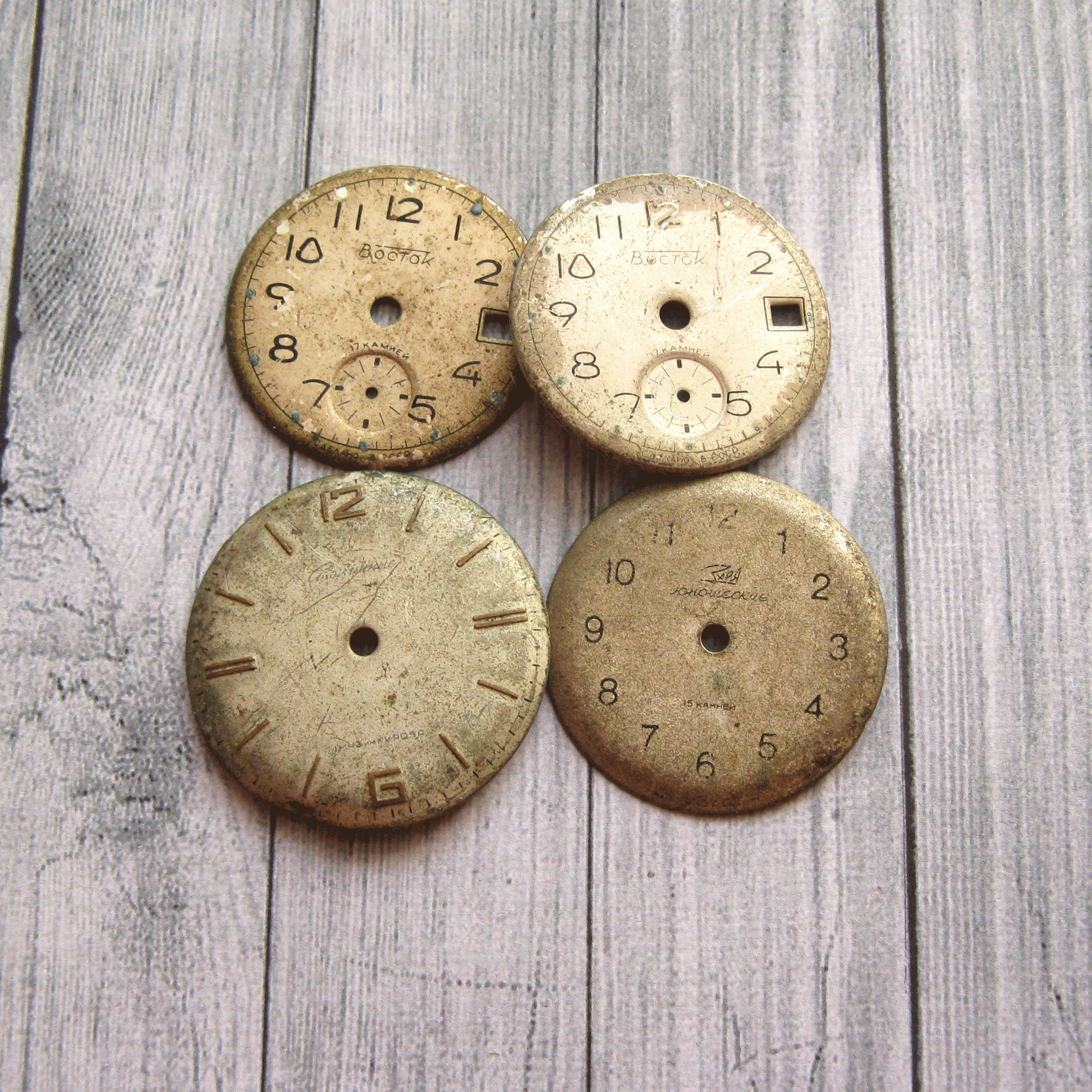 Vintage Watch Faces Antique Dials Parts Dials For Steampunk | Etsy