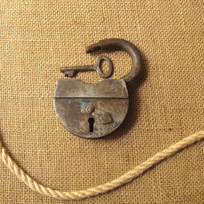 Antique Padlock Wedding Lock Love Lock and Key Retro Lock | Etsy