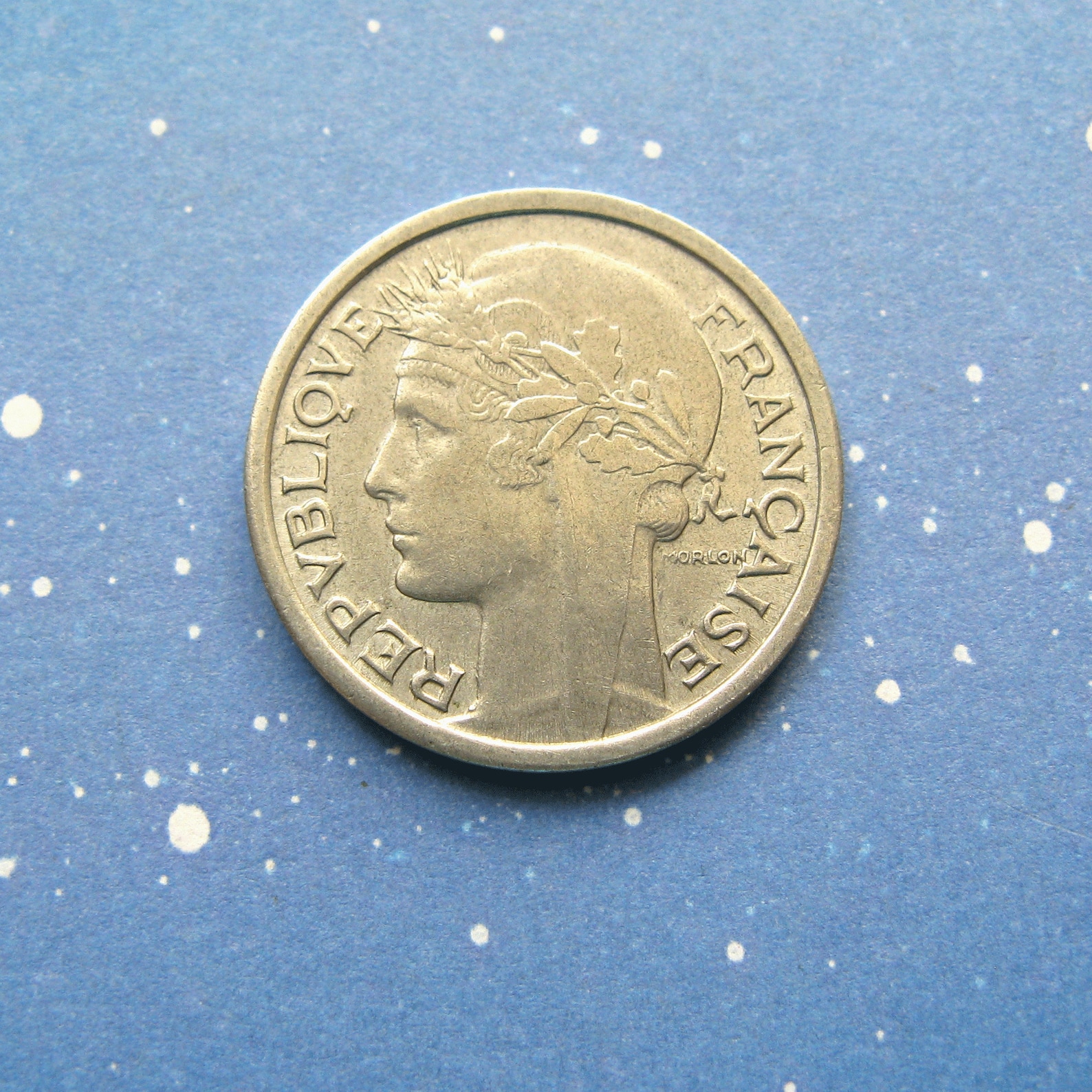 Pièces dun franc des années 1940 collier Français collier - Etsy France