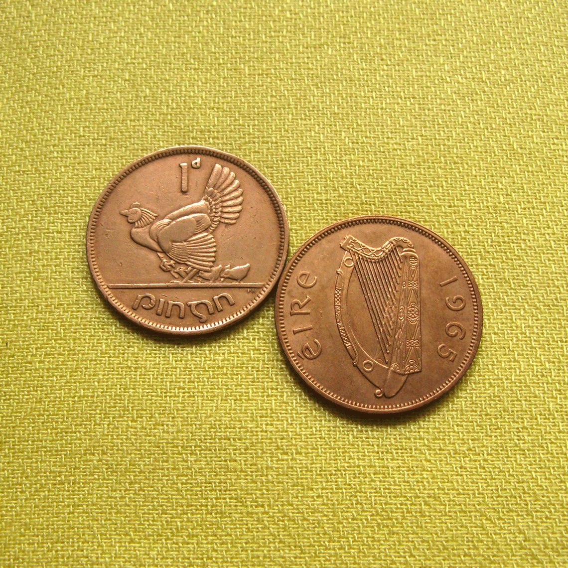 Vintage Coins From Ireland Ireland Coins Coins for Necklace - Etsy