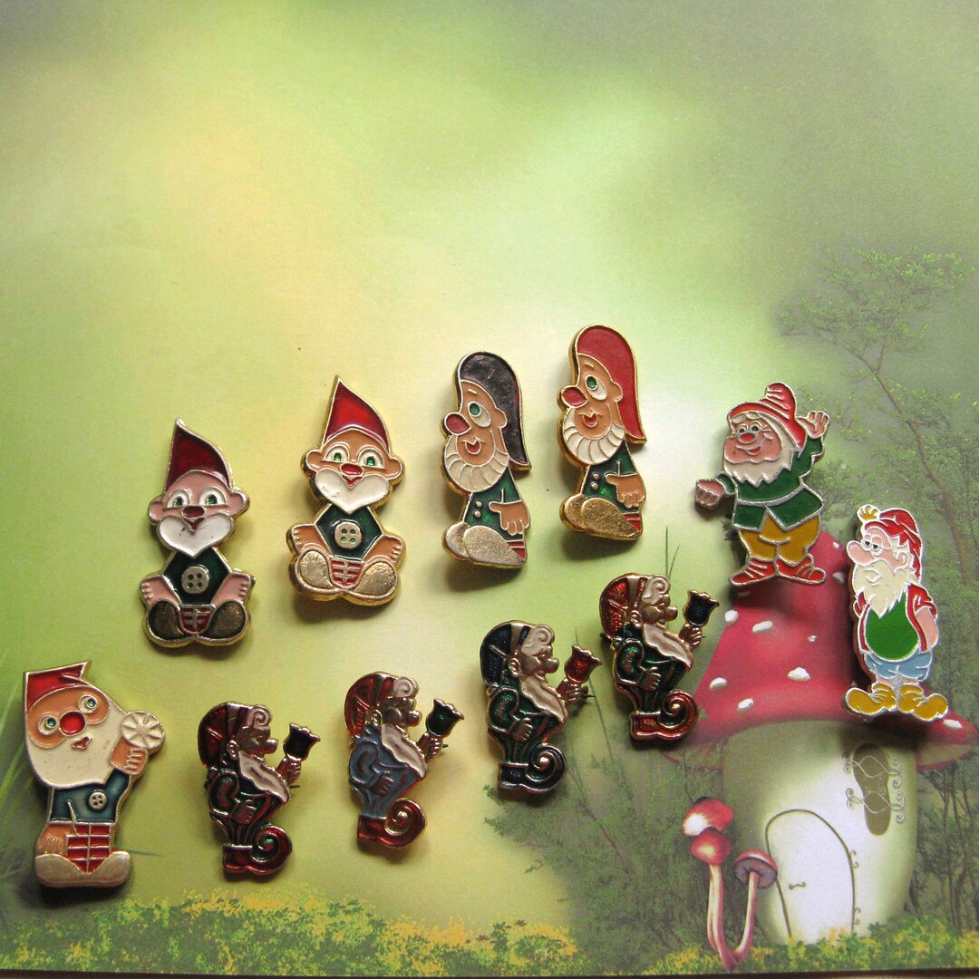 Vintage Cartoon Characters Pins, Vintage Pins, Funny Pins, Gnome Pins ...