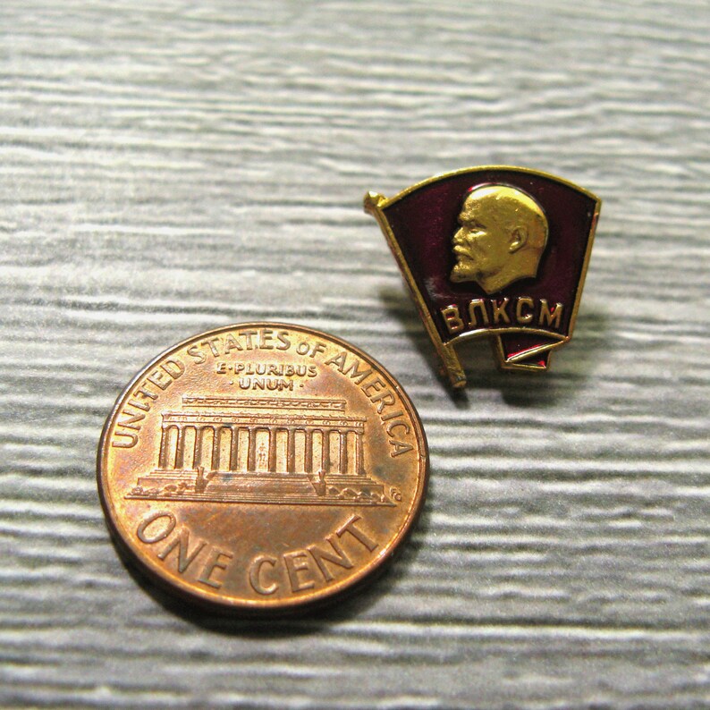 Soviet Lenin Badge Komsomol Pin Made in USSR 80's | Etsy