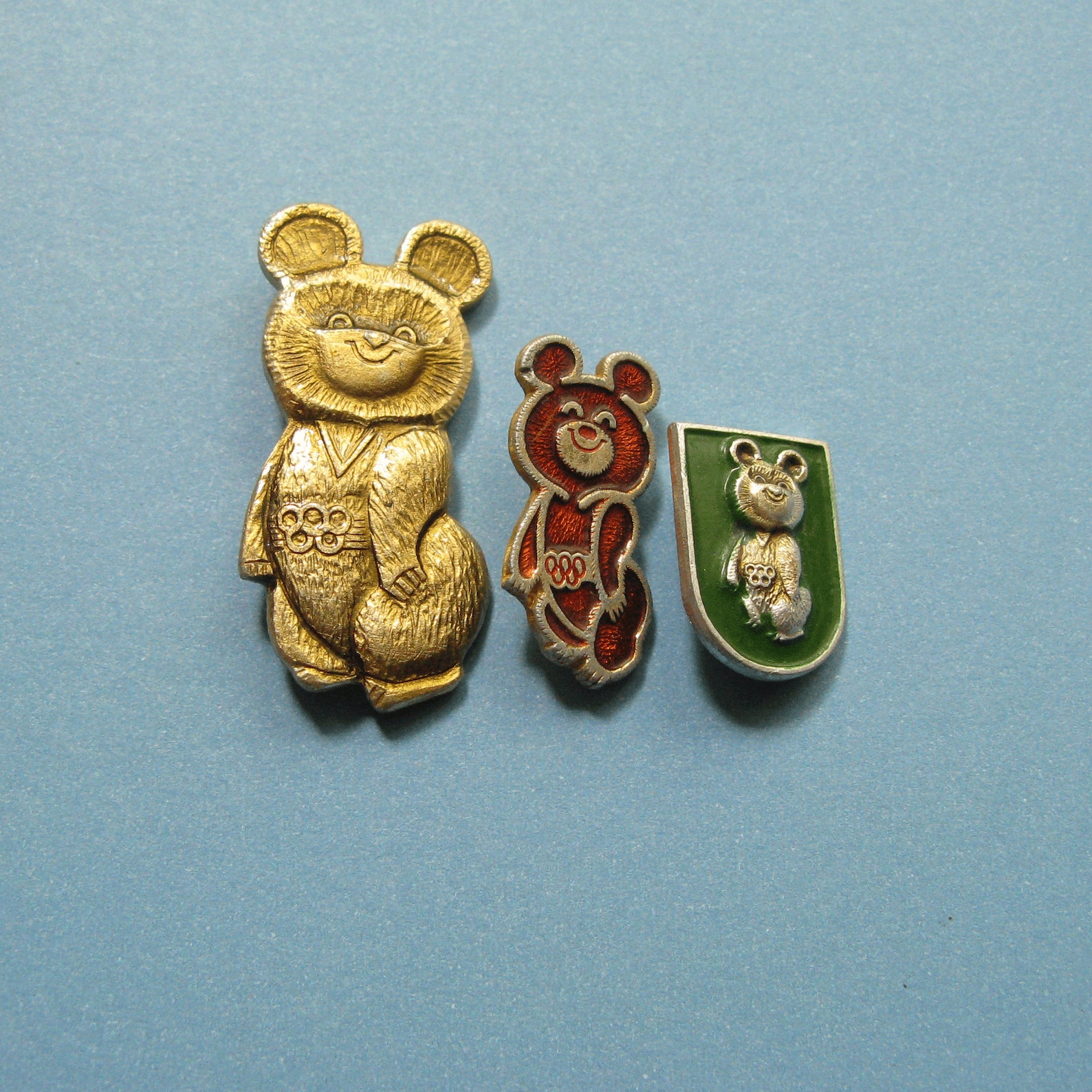 10 Olympic Pins Moscow 80 Russian Bear Symbol Soviet | Etsy