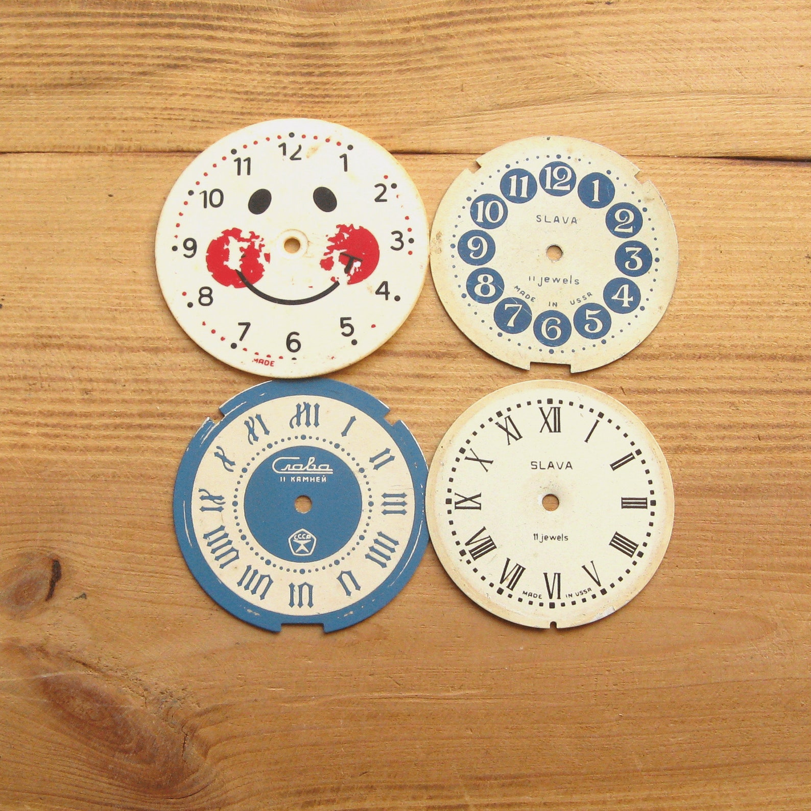 Alarm Clock Faces Vintage Alarm Clocks Retro Clock Parts - Etsy
