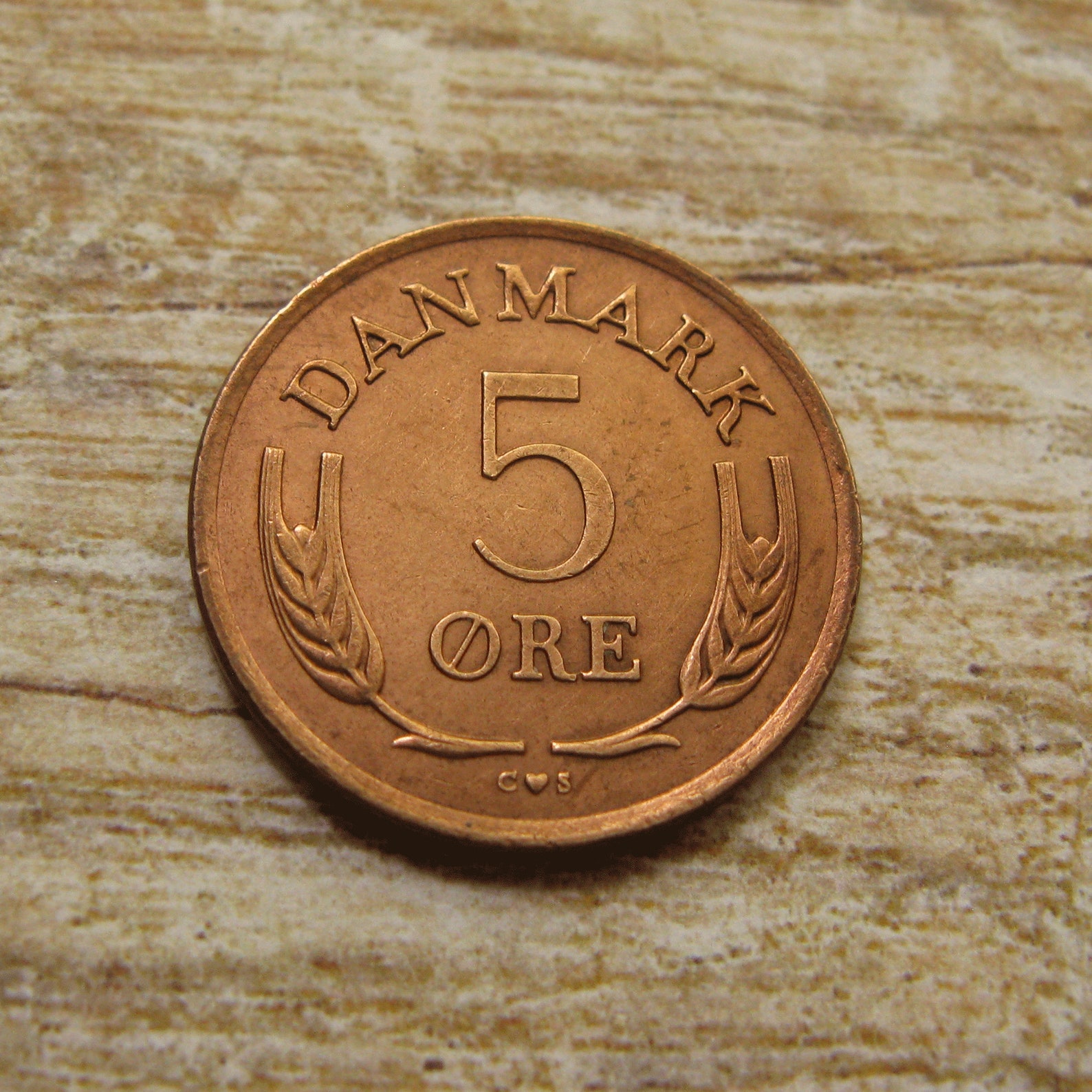 5 Øre Coins 1960s Danish Coins Coins From Danmark Vintage | Etsy