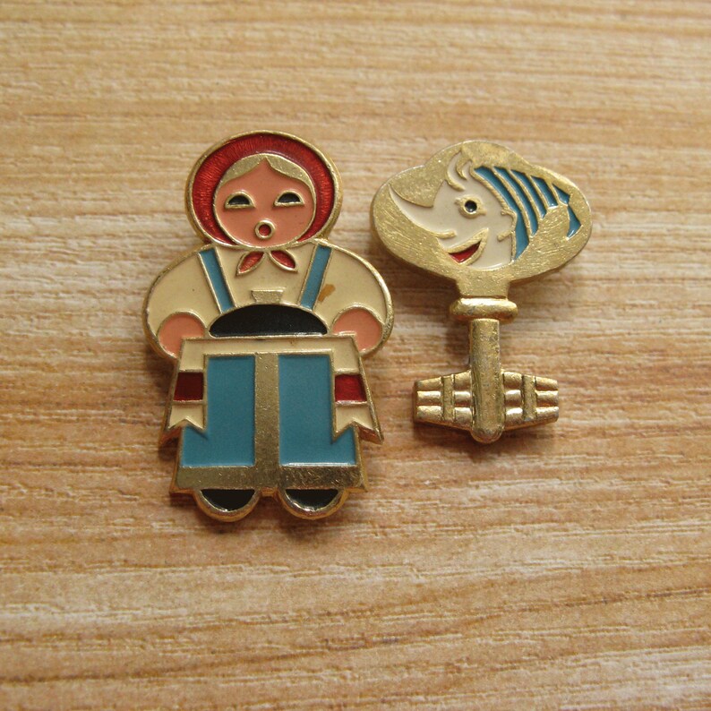 Vintage Cartoon Characters Pin Cartoon Badge Pins for - Etsy