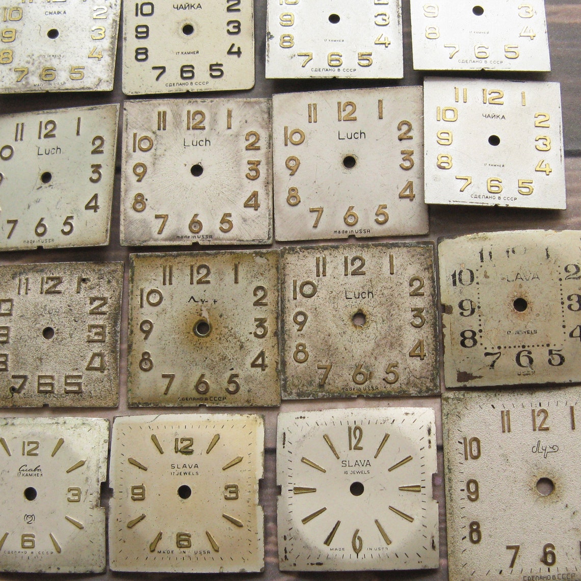 25 pcs Vintage Watch Faces Altered Art Gear Classic Watch | Etsy