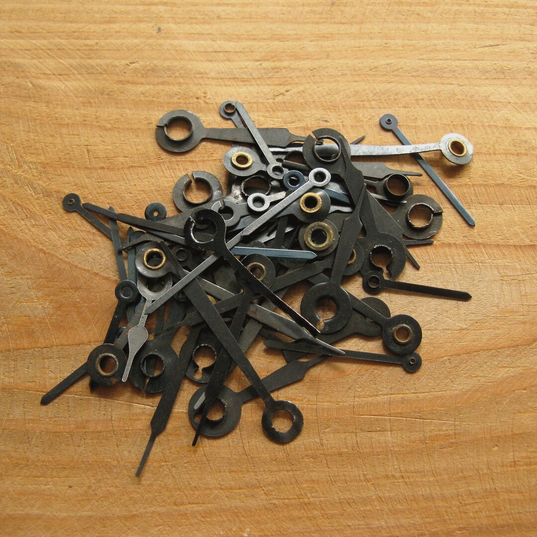 Vintage Clock Hands, Tiny Clock Hands, Metal Clock Hands, Small Metal ...