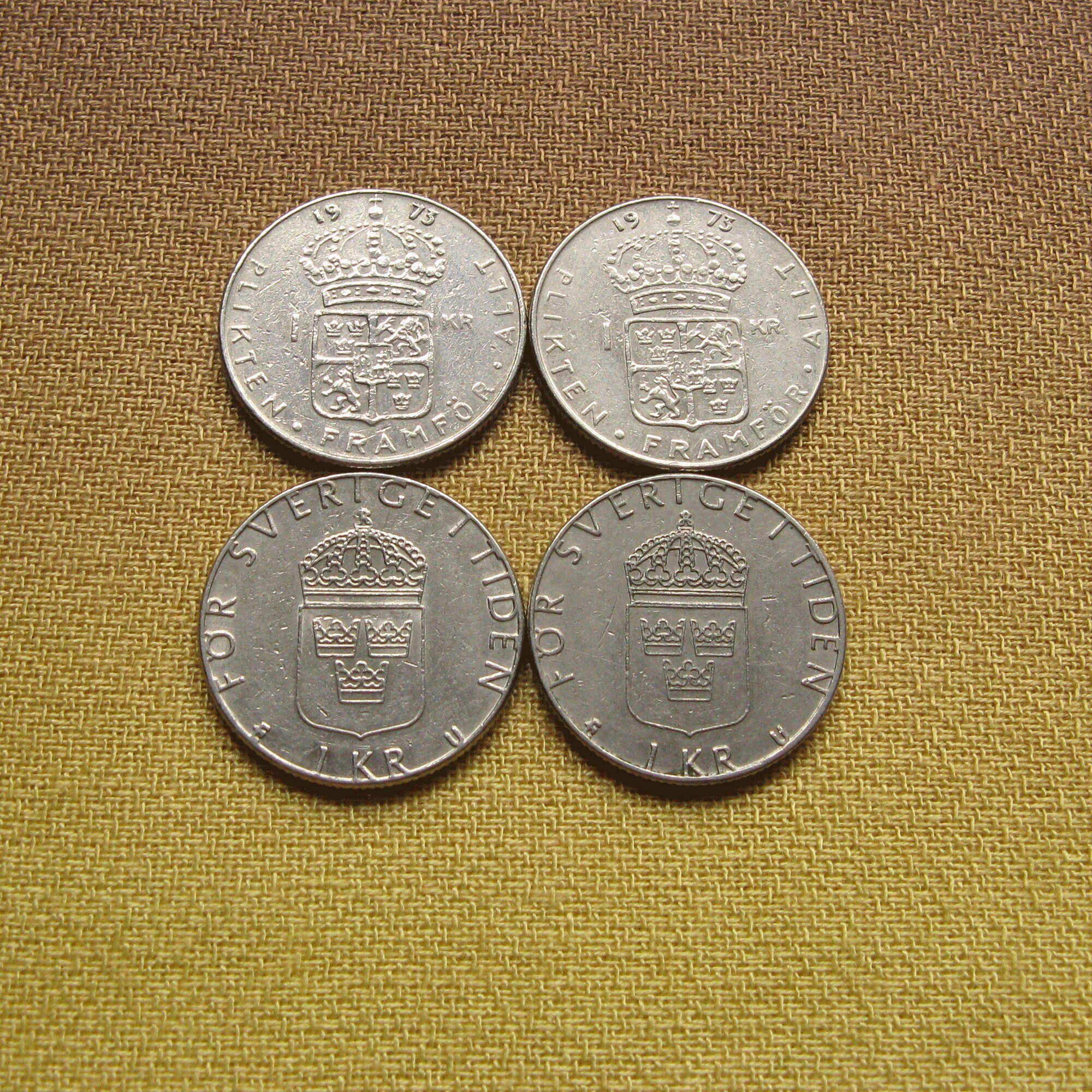 Swedish 1 Krona Coins Antique Coin Crown Viking Coin with | Etsy