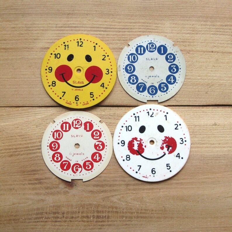 Alarm Clock Faces Vintage Alarm Clocks Retro Clock Parts - Etsy