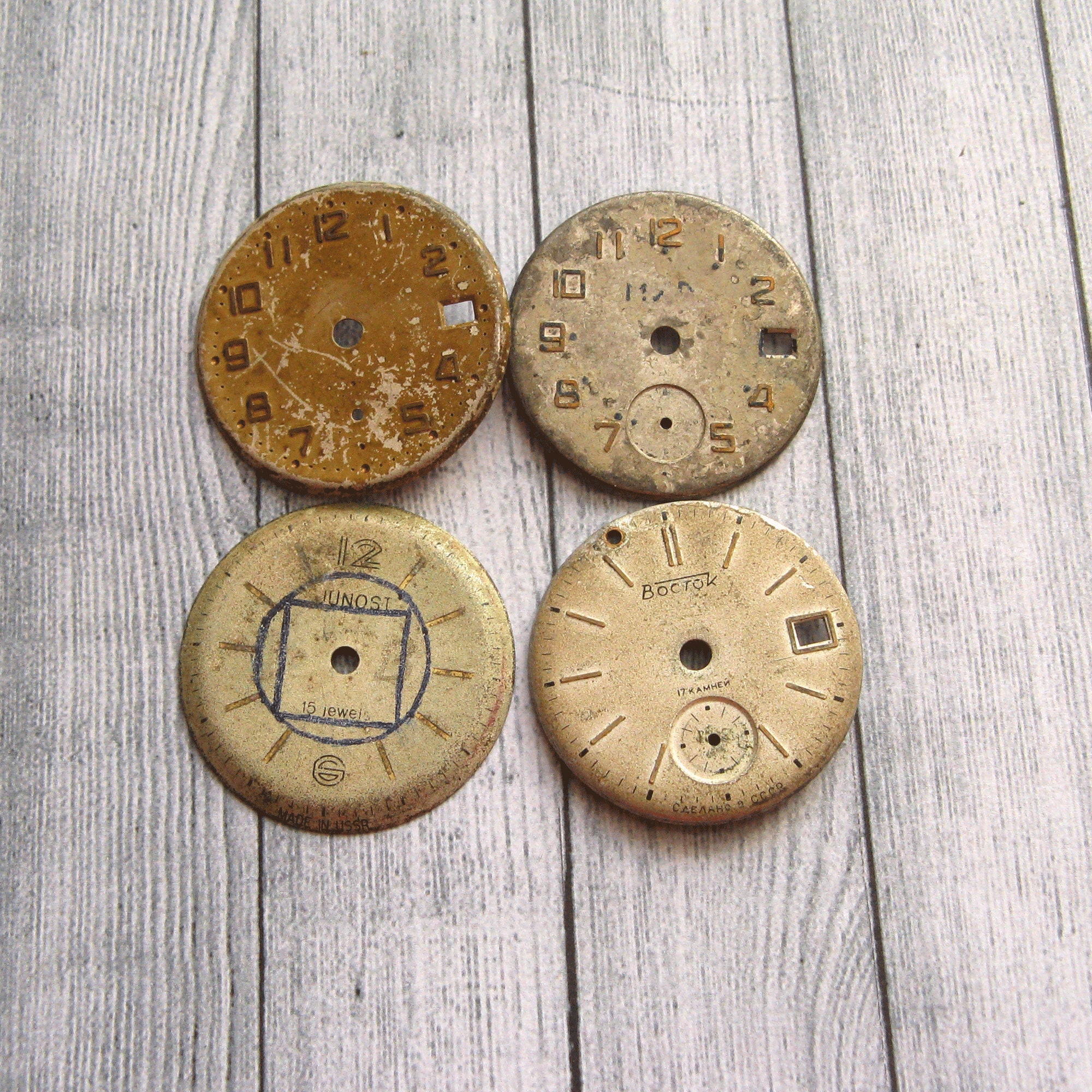 Vintage Watch Faces Antique Dials Parts Dials For Steampunk | Etsy