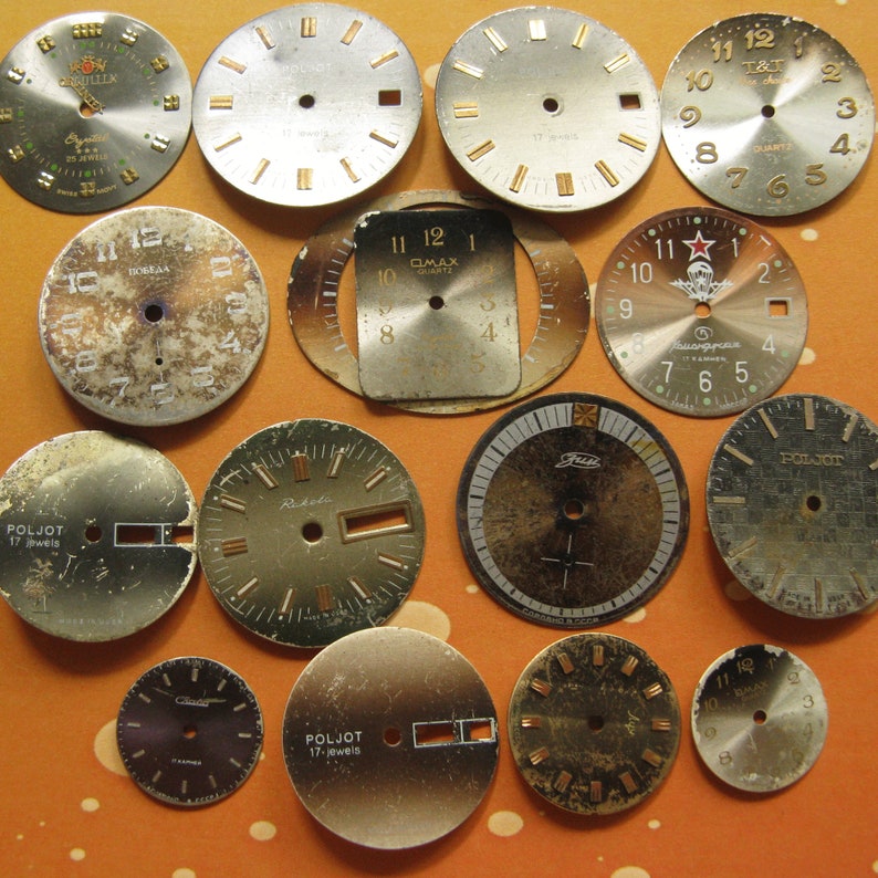 Vintage Watch Faces Antique Dials Parts Dials For Steampunk | Etsy