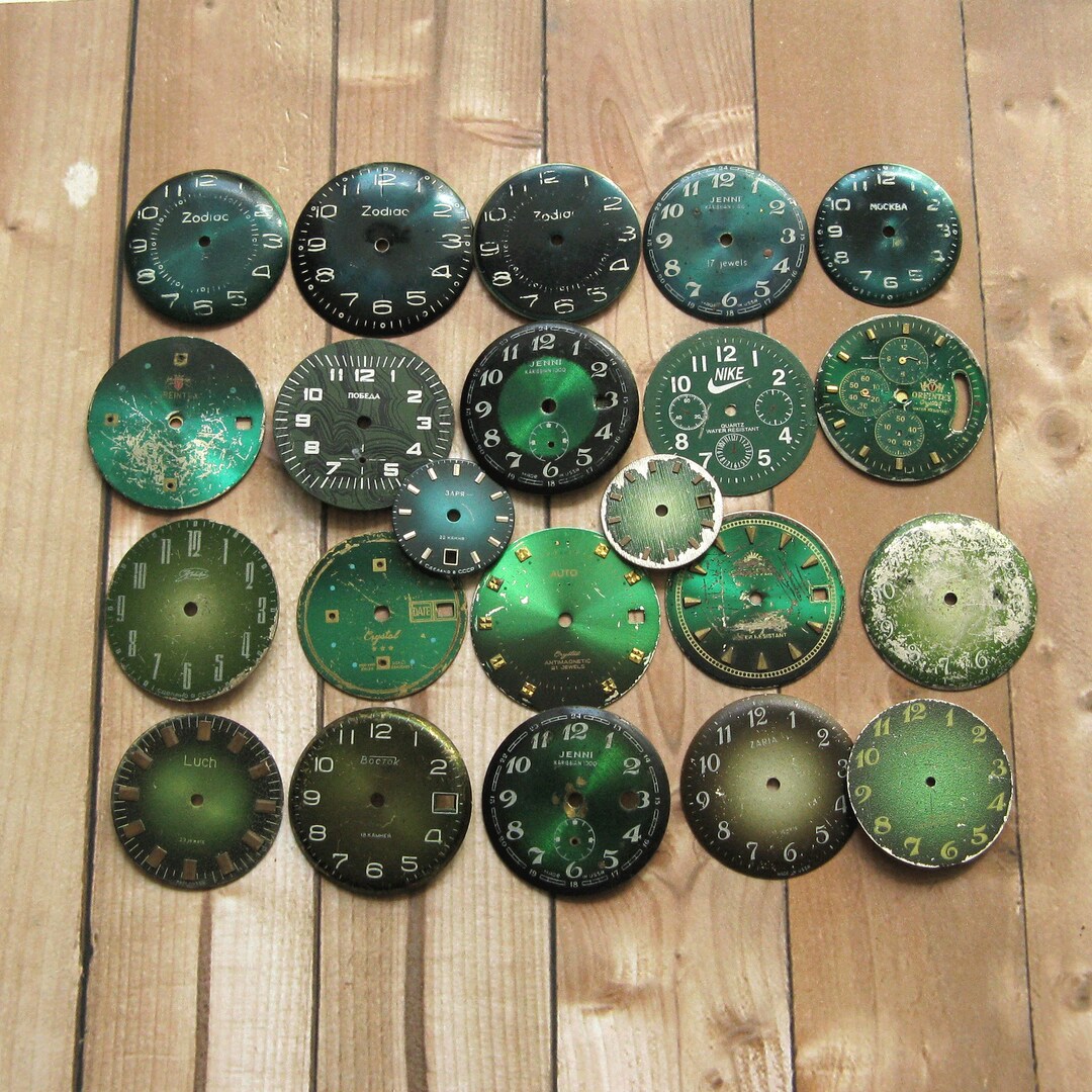 22 Pcs Vintage Watch Faces, Altered Art Gear, Classic Watch Faces, Old ...