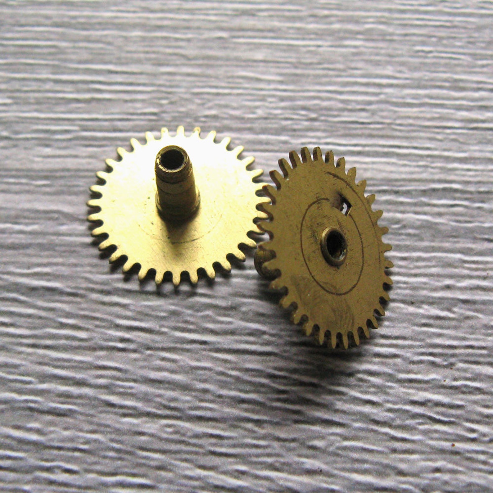 Vintage Clock Parts Retro Brass Cogs Metal Shop Supplies - Etsy