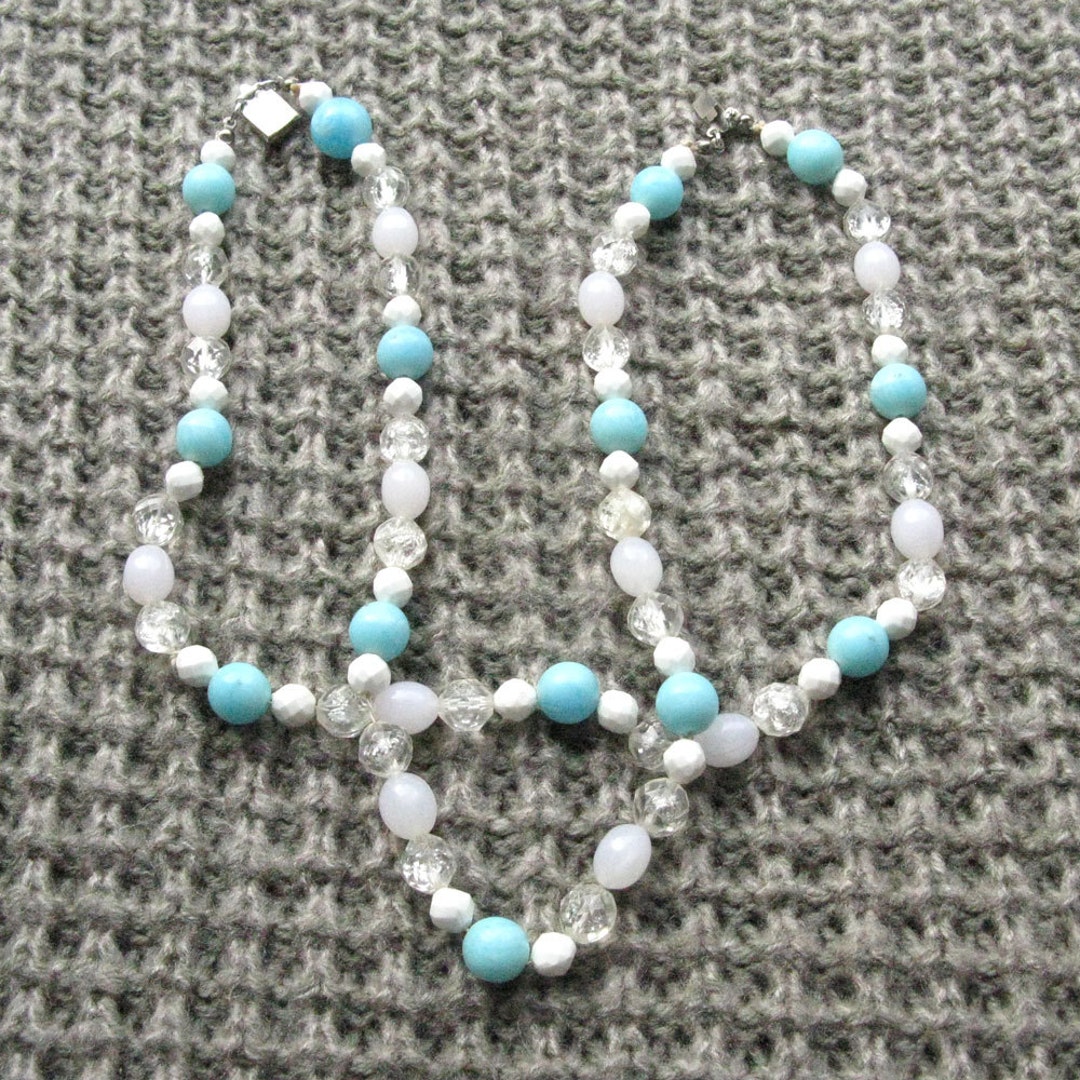 Soviet Vintage Necklace, Plastic Beads Necklace, Soviet Accessory, for ...