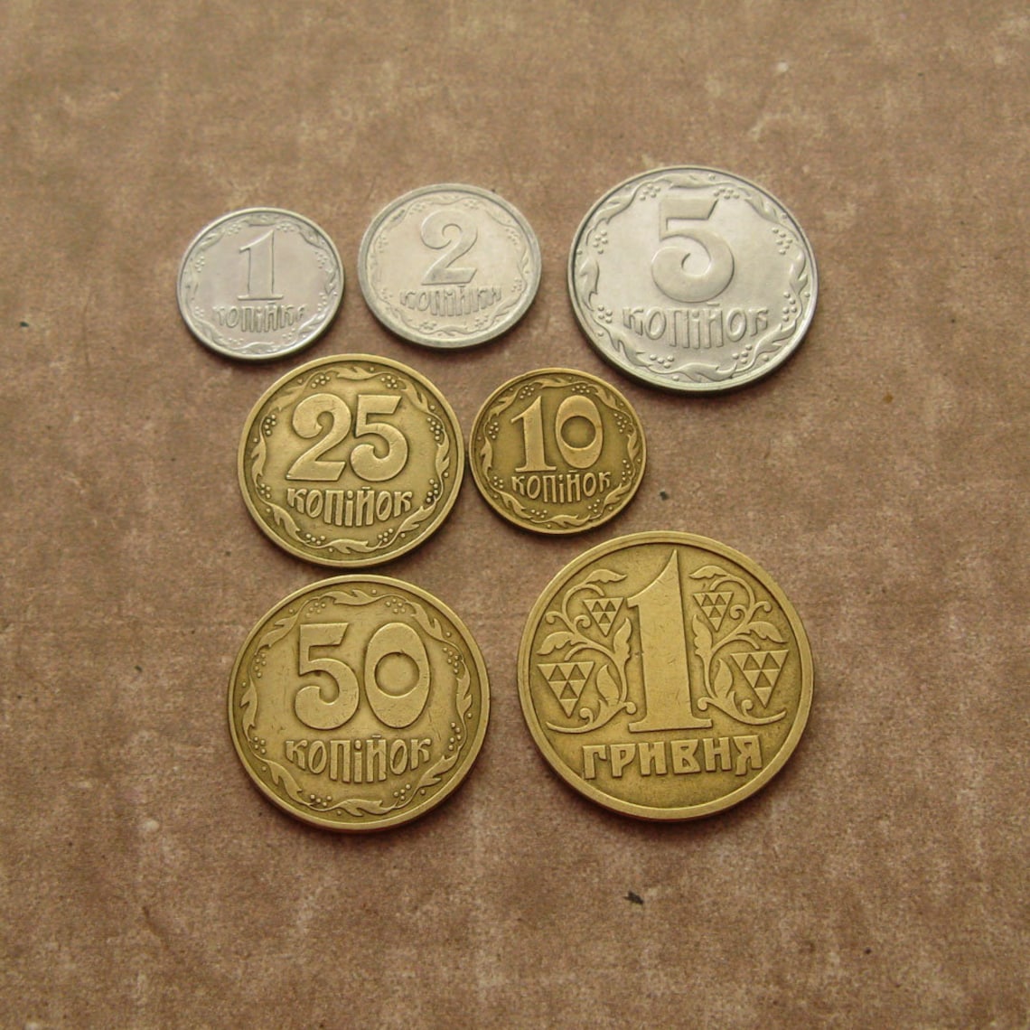 All Ukrainian Nominal Coins Full Set of Coins Coins | Etsy