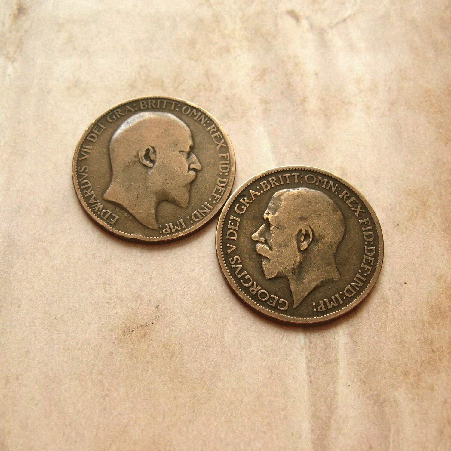 Half Penny Coins British Coins UK Collectible Coin Vintage | Etsy