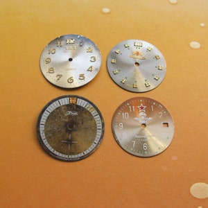 Vintage Watch Faces, Antique Dials Parts, Dials for Steampunk, Jewelry ...