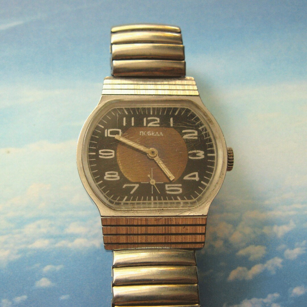 Vintage Pobeda USSR Watch: Serviced Mechanical Mens Wristwatch - Etsy