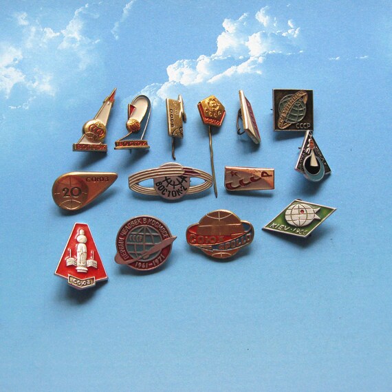 Vintage Space Pins Cosmos Exploration Space Badge Space - Etsy