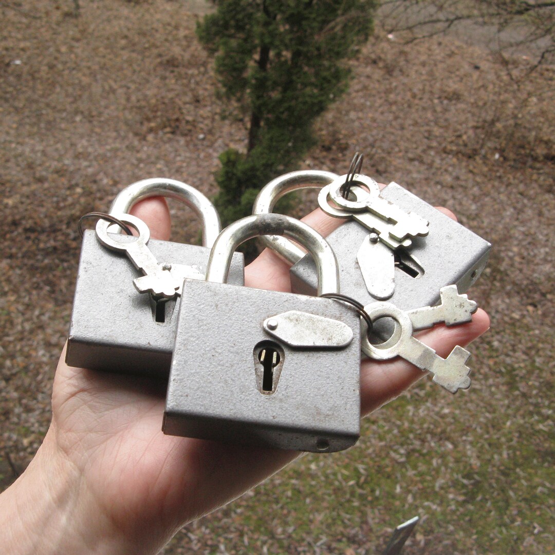 Vintage Lock, Padlock With Key, Working Padlock, Cottage Chic, Rust and ...