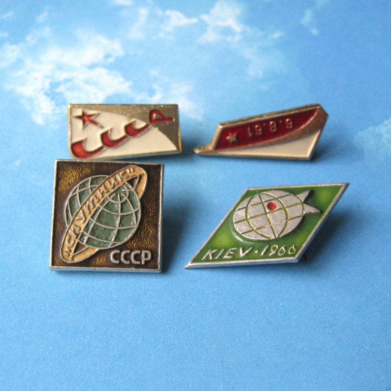 Vintage Space Pins Cosmos Exploration Space Badge Space | Etsy