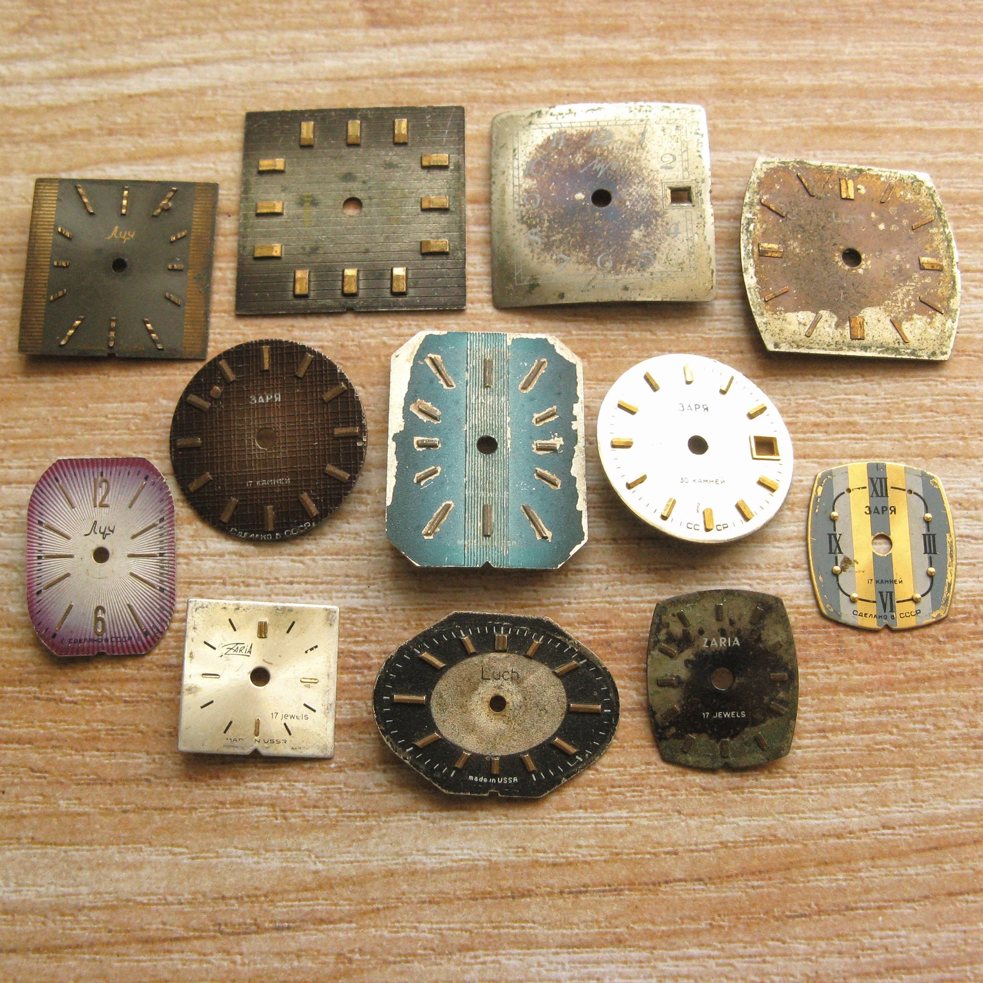 12 Pcs Vintage Watch Faces Altered Art Gear Classic Watch - Etsy
