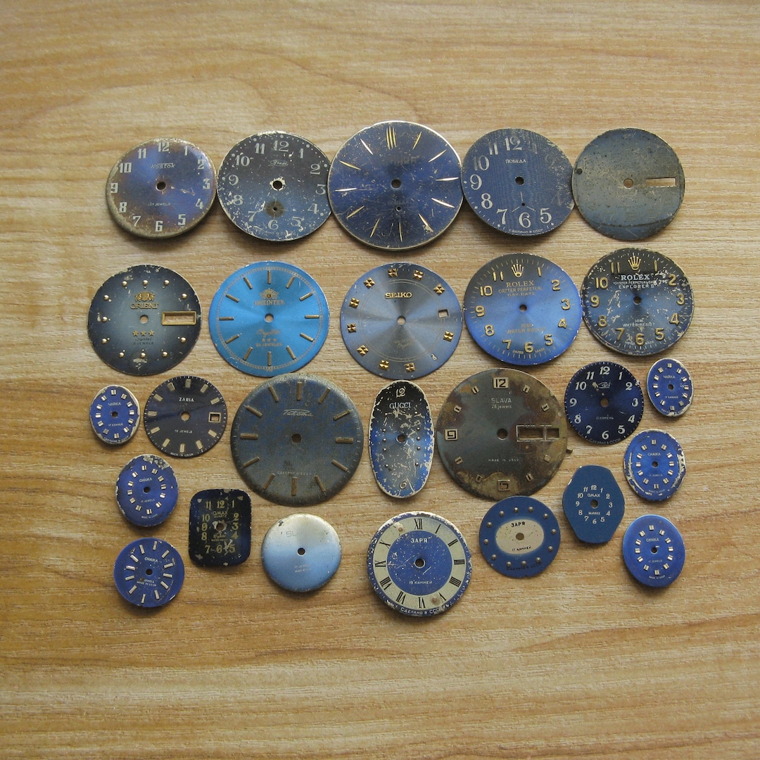 26 Pcs Vintage Watch Faces, Watch Faces, Round Watch Face, Steampunk ...