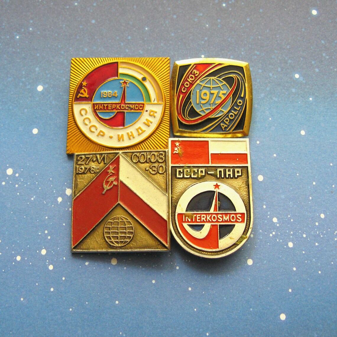 Vintage Space Pins Cosmos Exploration Space Badge Space | Etsy