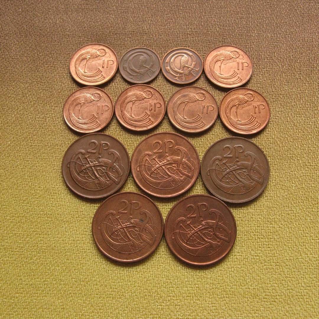 Vintage Irish Coins: 1970s-90s Collectible Set - Etsy