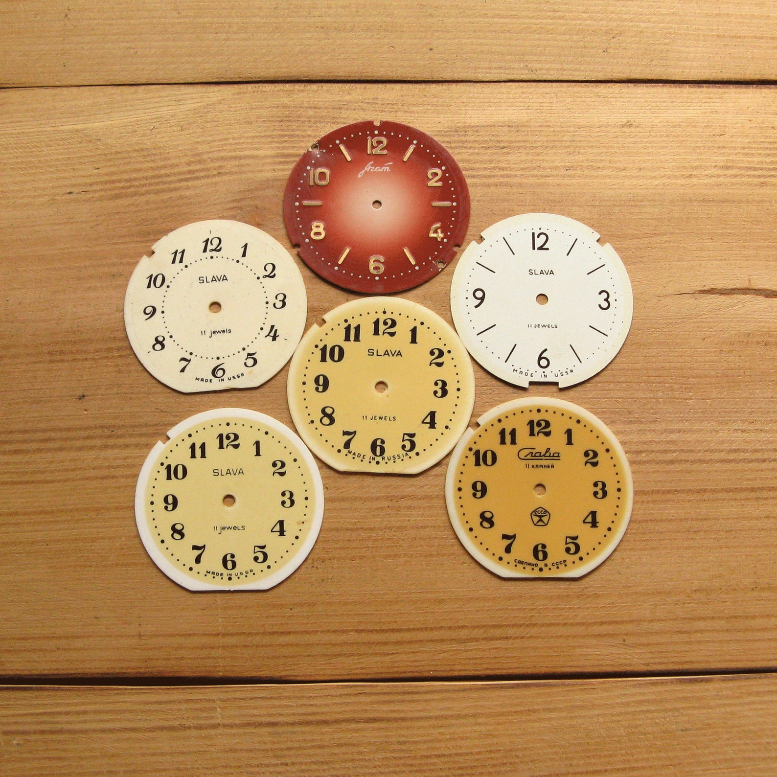 Alarm Clock Faces Slava Vintage Alarm Clocks Retro Clock - Etsy