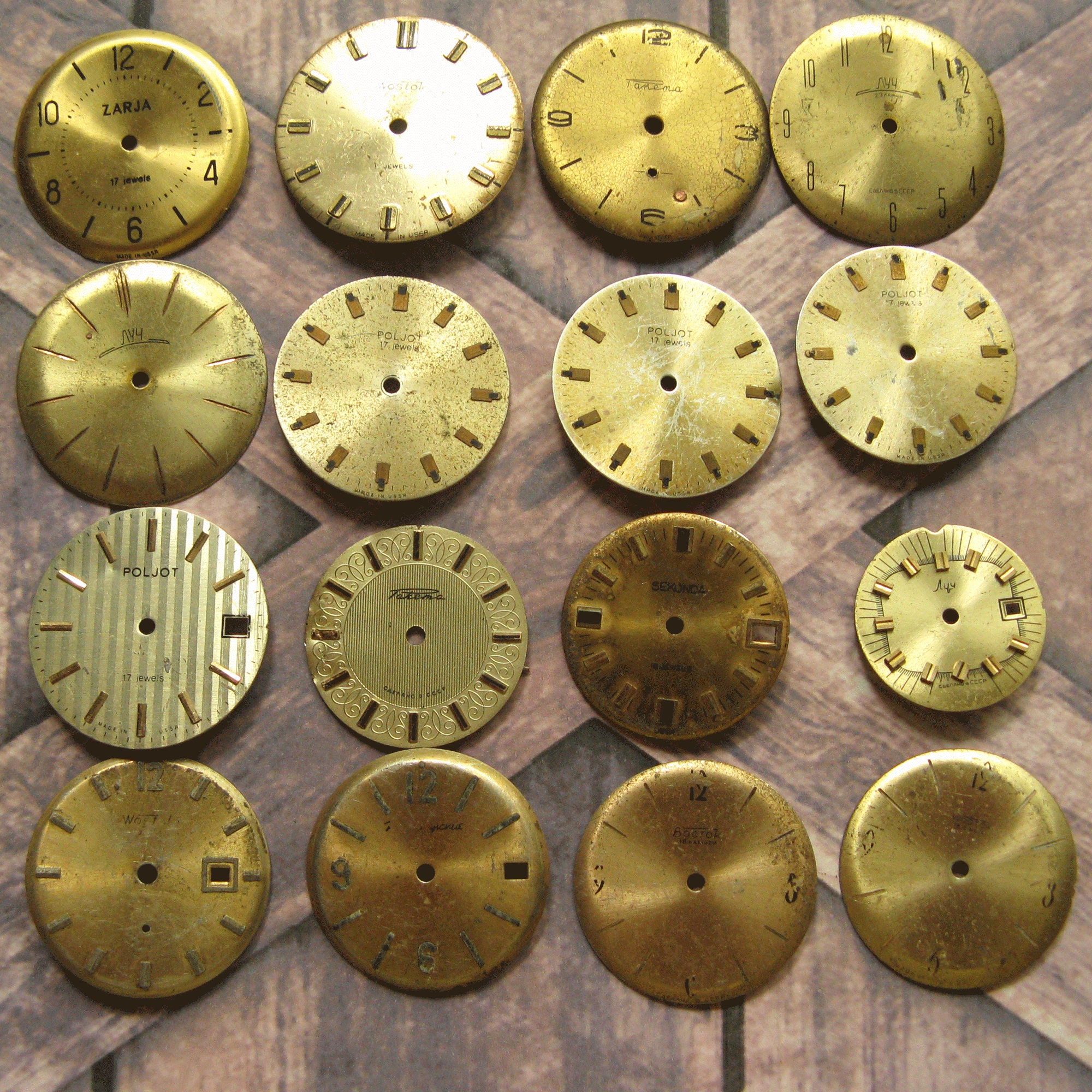 16 Pcs Vintage Watch Faces Watch Faces Round Watch Face - Etsy UK