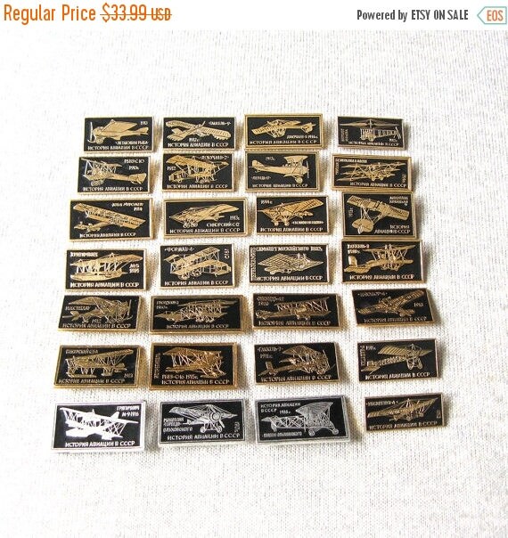 Russian Airplane Pins, Airplane Theme, Air force Pin,… - Gem