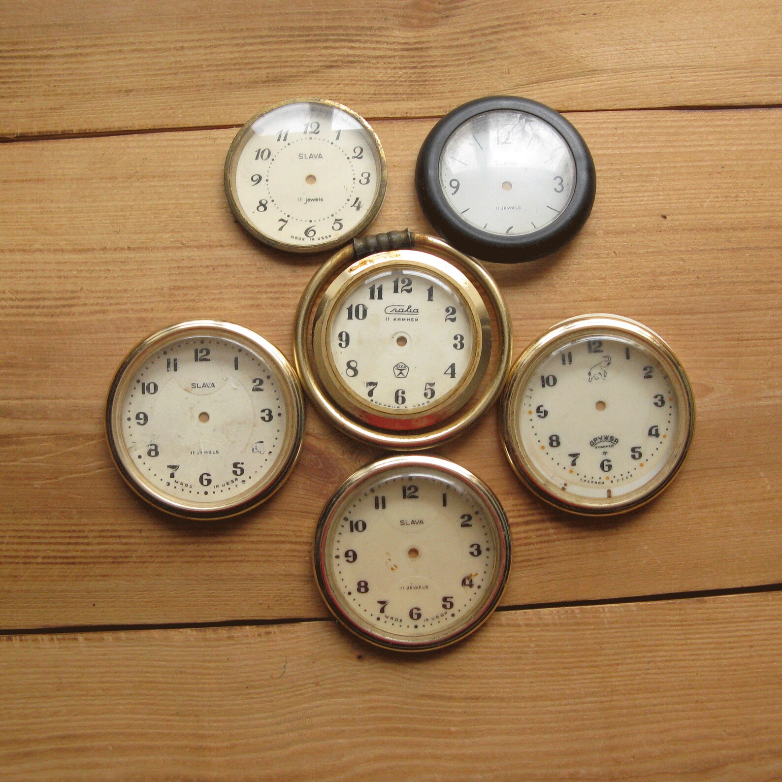 Alarm Clock Faces Slava, Vintage Alarm Clocks, Retro Clock Parts, Clock ...