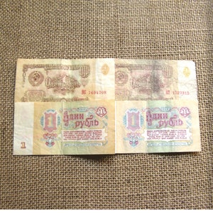 Soviet Bank Notes Vintage Currency Soviet Bills Banknote - Etsy