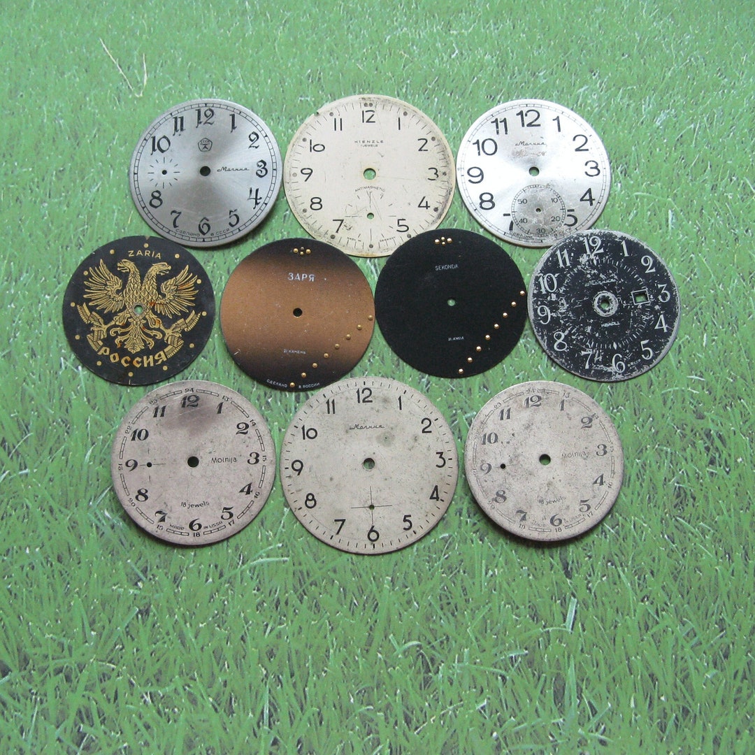 Pocket Clock Watch Faces, Vintage Pockets Clocks, Retro Clock Parts ...
