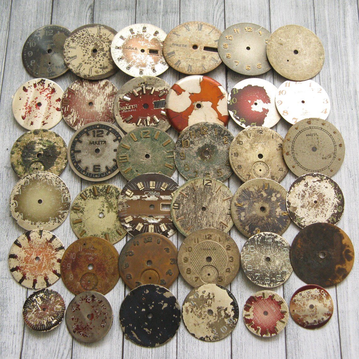 Vintage Watch Faces Antique Dials Parts Dials for Steampunk - Etsy