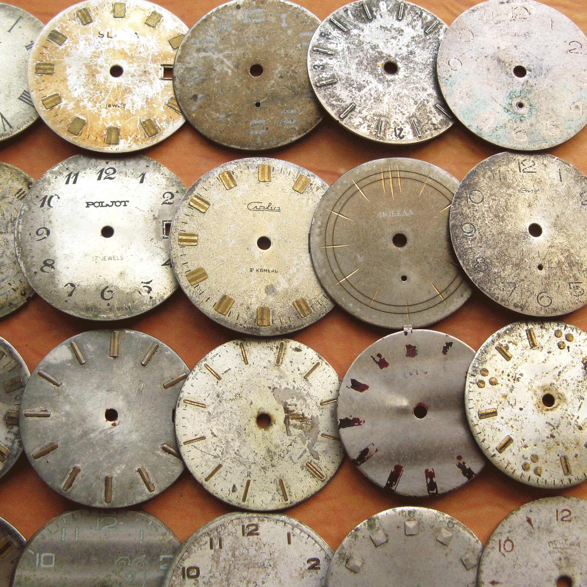 30 Pcs Vintage Watch Faces Wrist Watch Faces Round Watch - Etsy