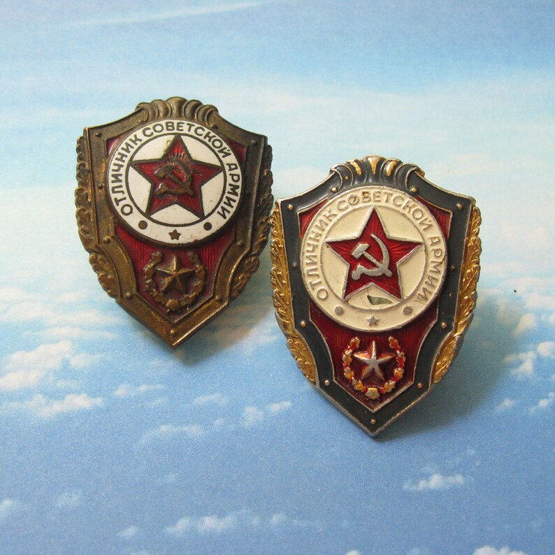 Soviet Military Pins Soldiers Pins USSR Army Prize Vintage | Etsy