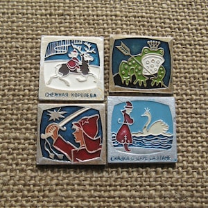 Vintage Cartoon Characters Pins Cartoon Badges Pins for - Etsy