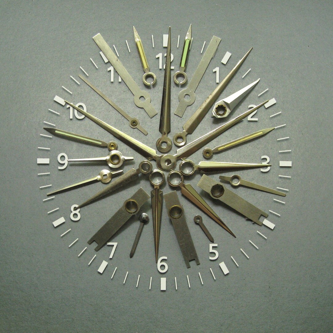 Vintage Clock Hands, Tiny Clock Hands, Metal Clock Hands, Small Metal ...