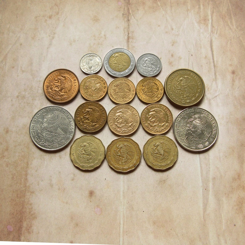 Mexican Coins Coins from Mexico Coins for Jewelry Making | Etsy