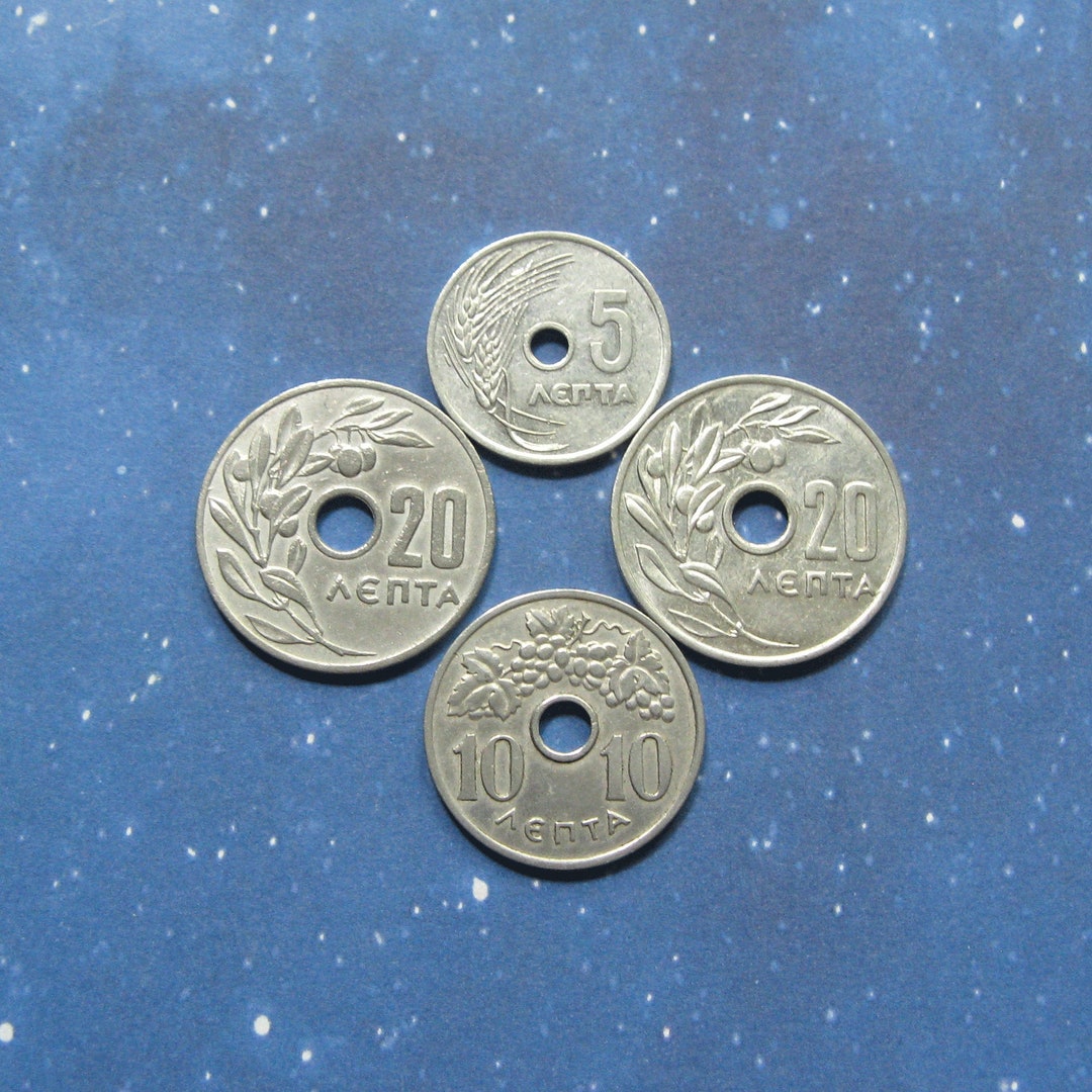 1950s Greek Lepta Coins: Vintage Collectible Currency - Etsy
