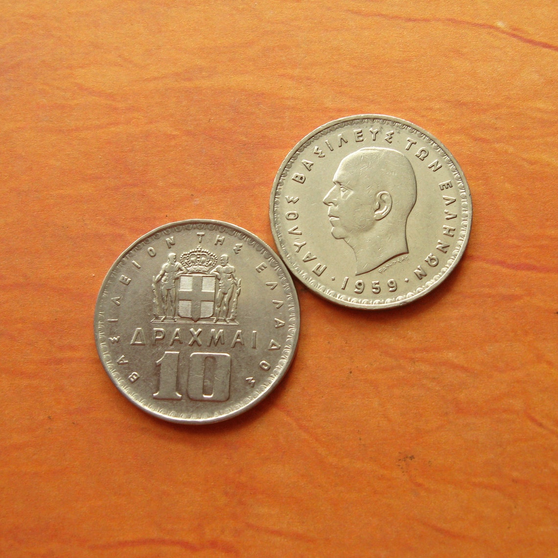 18 Vintage Greek Coins Vintage Greek Coins From Greek 50 - Etsy