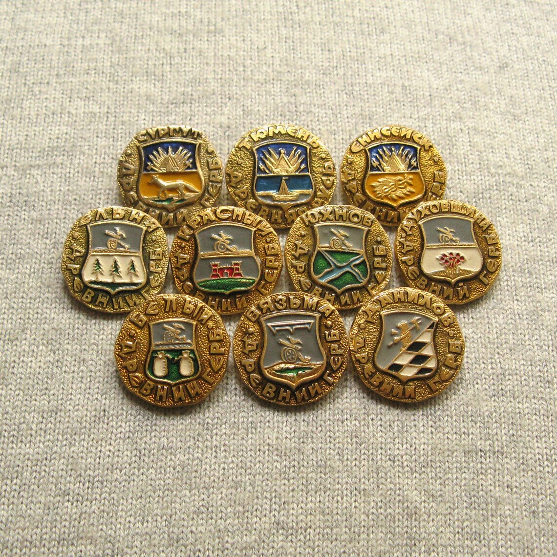 Cities Emblems Pins Historical Finding Slavic Findings - Etsy