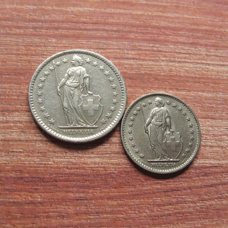 Vintage Coins From Switzerland Swiss Coins Coins for - Etsy