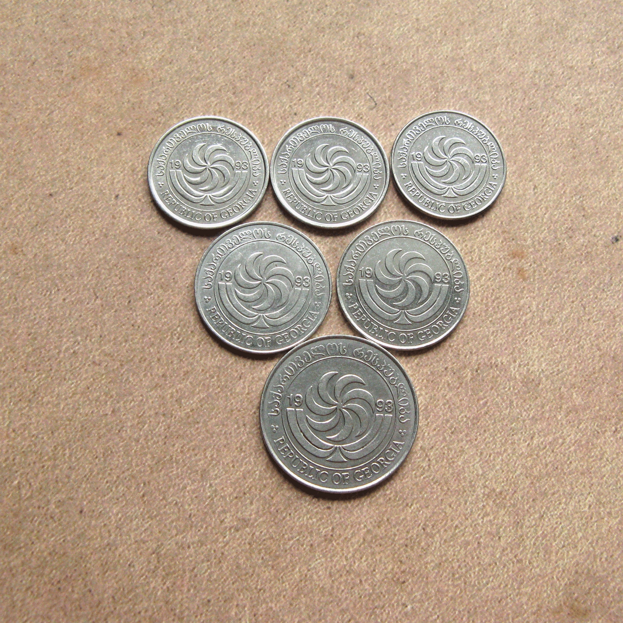1993 Coins From Georgia Rare and Unusual Coins Jewelry - Etsy