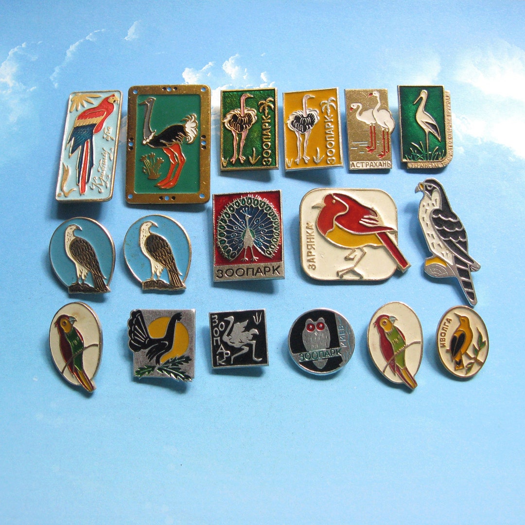 Vintage Birds Pins, Bird Lapel Pin, Birds Charms, Birds Pin Brooch ...
