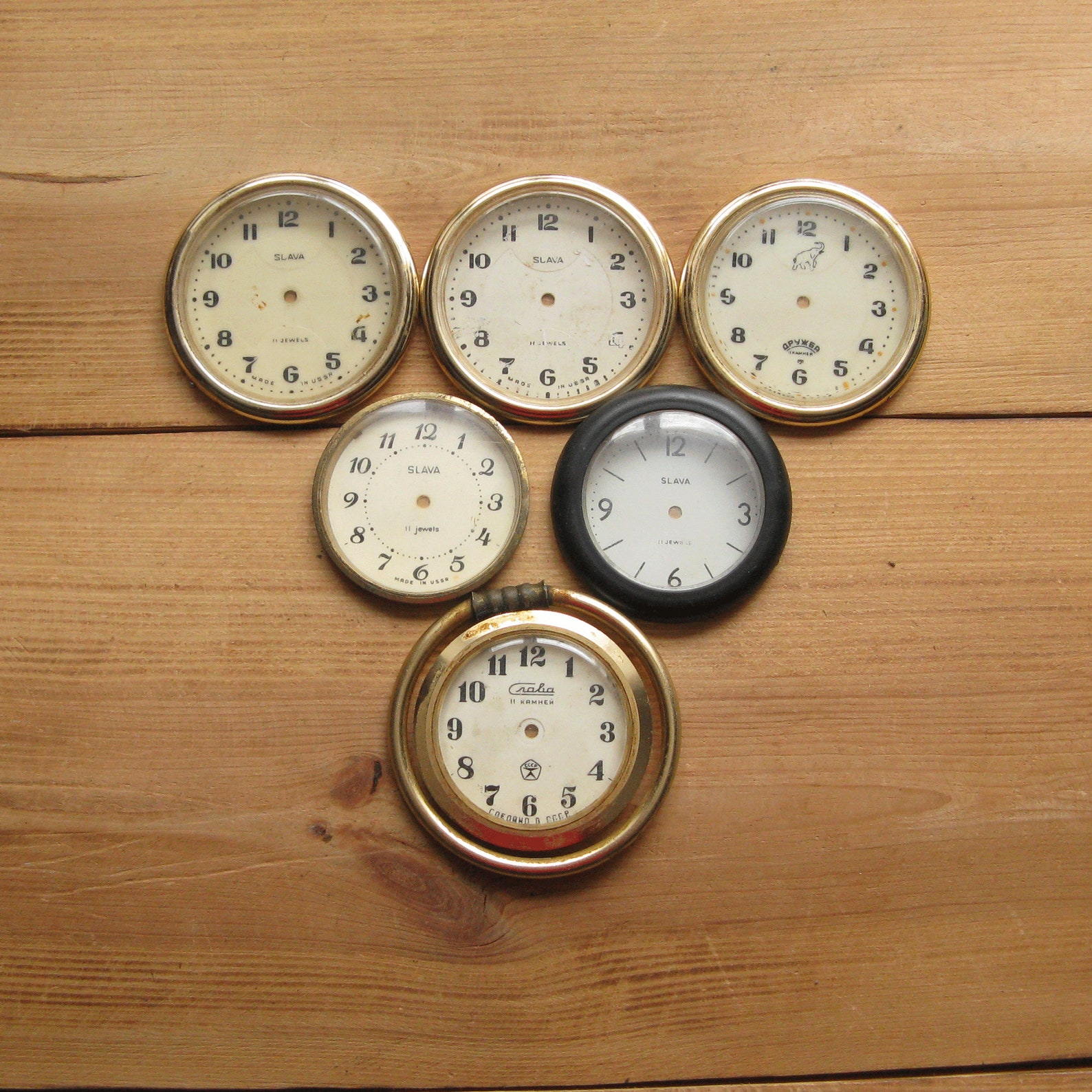 Alarm Clock Faces Slava, Vintage Alarm Clocks, Retro Clock Parts, Clock ...